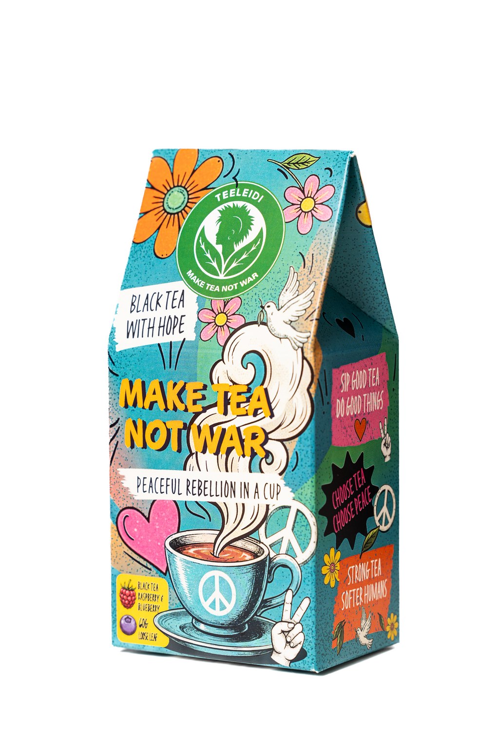 Musta tee, Punklady - Make tea not war - Teen verkkokauppa - Teeleidi